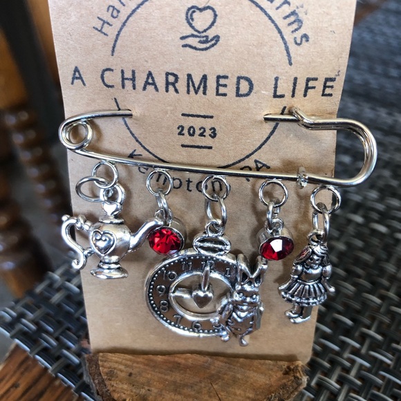 A Charmed Life | Jewelry | Nwt Handmade By A Charmed Life Silver Pin ...